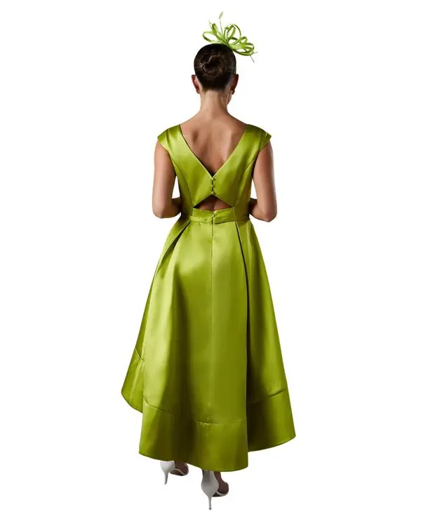 Coast High-low Twill Midi Dress