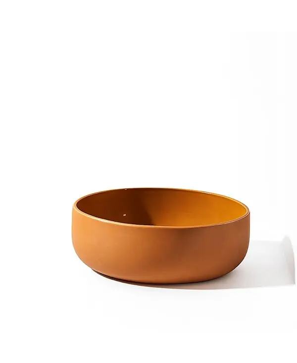 GHARYAN STONEWARE Coupelle Appetizer Bowl - Matte Terracotta/shiny Terracotta