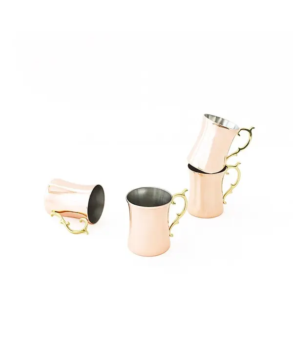 COPPERMILL KITCHEN Vintage Inspired Cocktail Mugs, Set Of 4 - Copper
