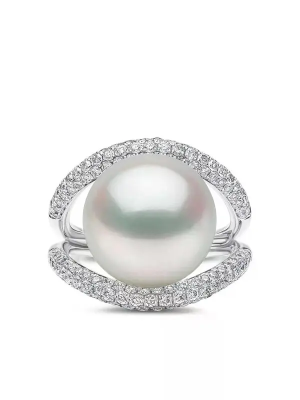 Yoko London Duchess Diamond And Pearl Ring