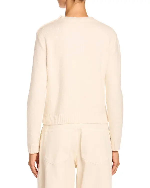 Moncler Crewneck Sweater - Natural