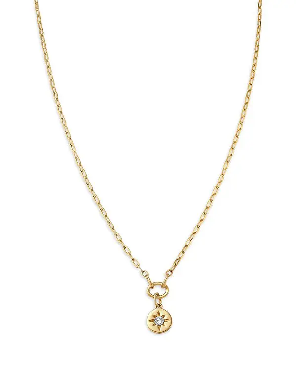 MOON & MEADOW 14k Yellow Lab Grown Diamond Star Necklace - Gold