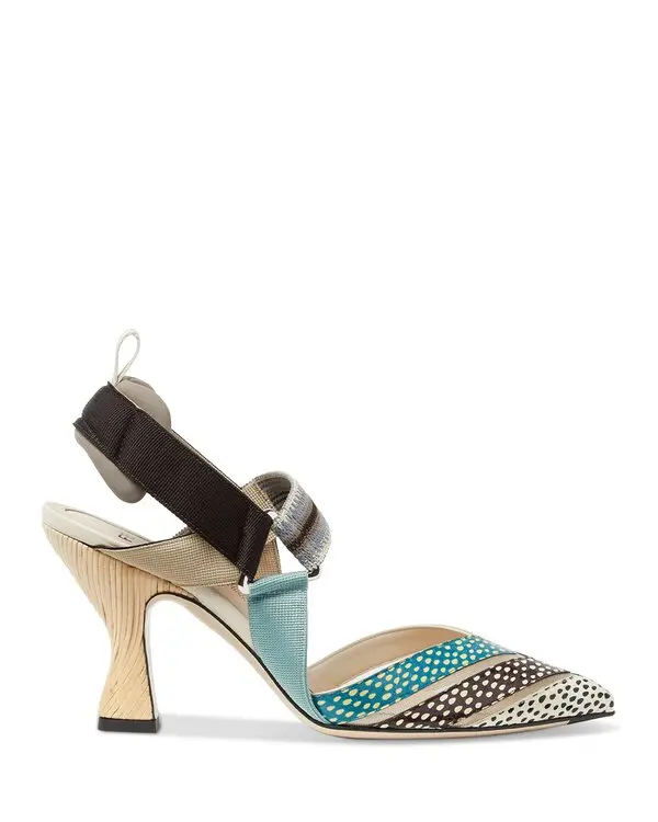 Fendi Colibri Ff High Heel Slingbacks
