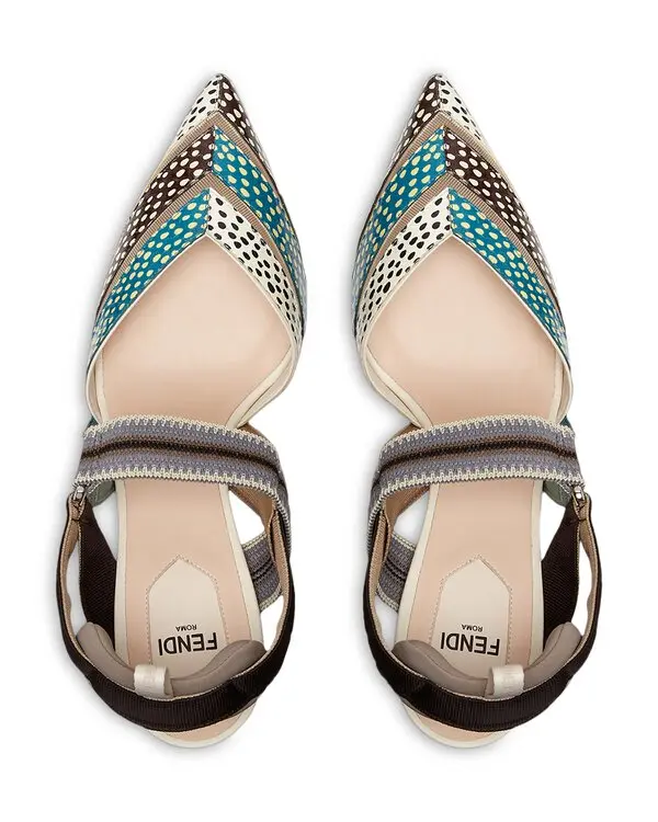 Fendi Colibri Ff High Heel Slingbacks