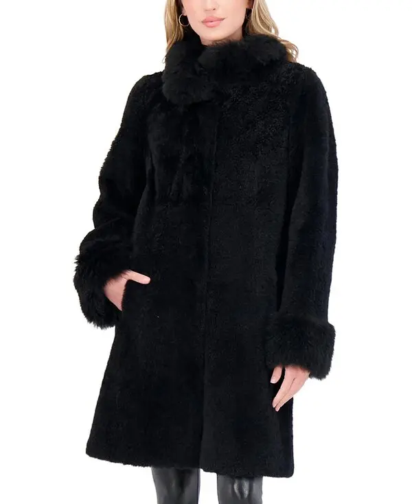 Gorski Sheared Cashmere Goat Jacket With Cashmere Goat Collar And Cuffs