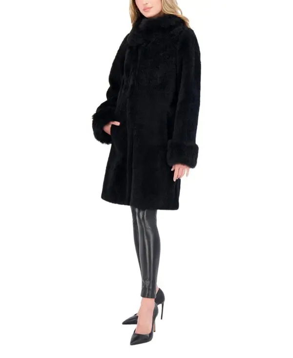 Gorski Sheared Cashmere Goat Jacket With Cashmere Goat Collar And Cuffs