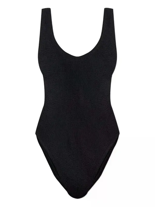 Bond Eye V-neck One-piece Swimsuit - Black
