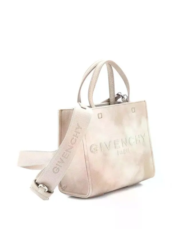 Givenchy G-printed Canvas Mini Tote Bag - Neutrals