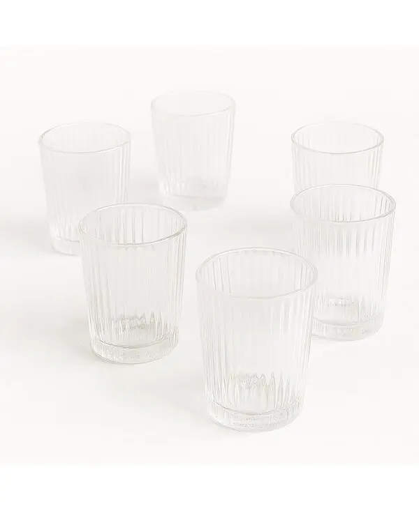 THE COLLECTIVE HOME Pressed Shot Glasses, Set Of 6
