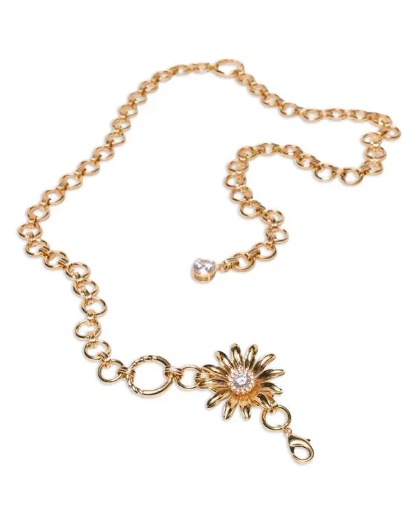 Maje Flower-embellished Chain Belt
