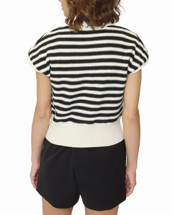 Central Park West Striped Stitch Dolman Top