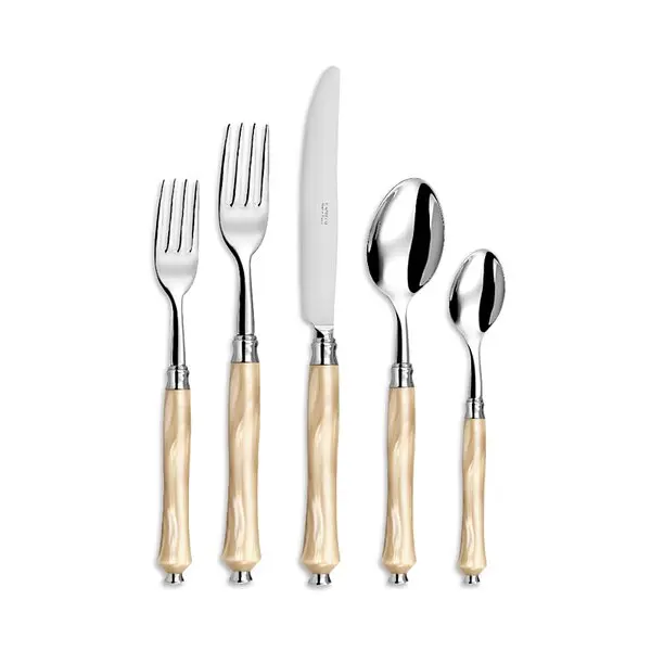 CAPDECO Pluton 5 Piece Place Setting - Horn
