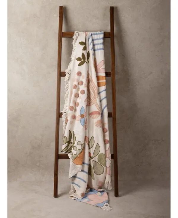 GAURI KOHLI Joel Throw Blanket, 60" L X 50" W