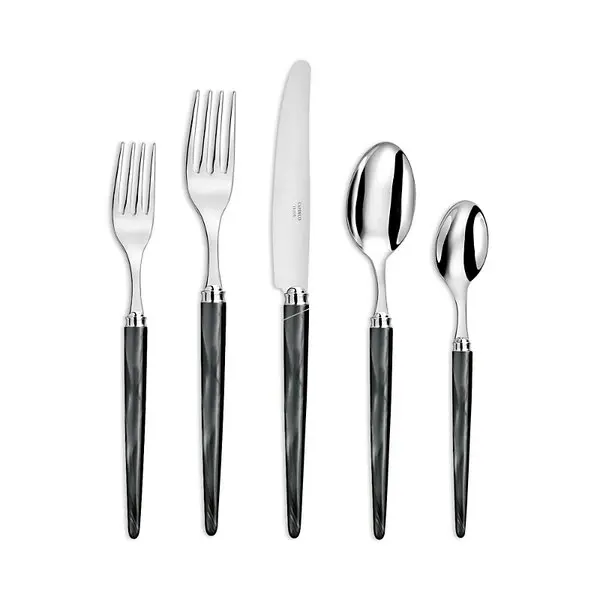 CAPDECO Tang 5 Piece Place Setting - Black