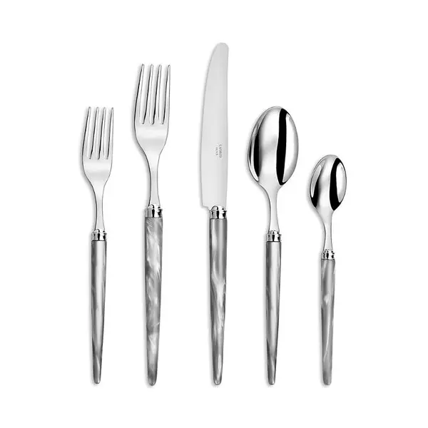 CAPDECO Tang 5 Piece Place Setting - Light Grey