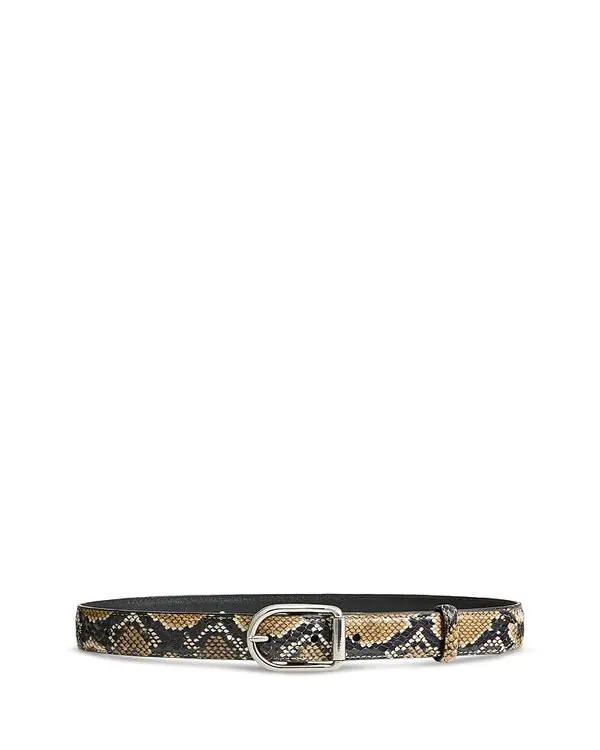 Altuzarra Snake Embossed Leather Belt - Python