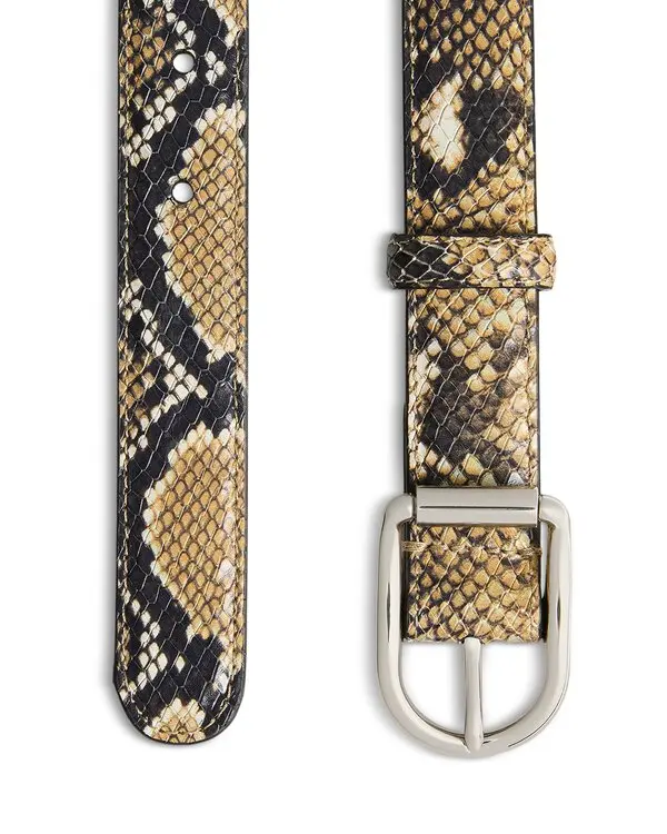 Altuzarra Snake Embossed Leather Belt