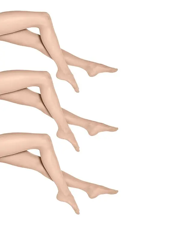 Wolford Sheer 15 Tights, Set Of Three - Gobi