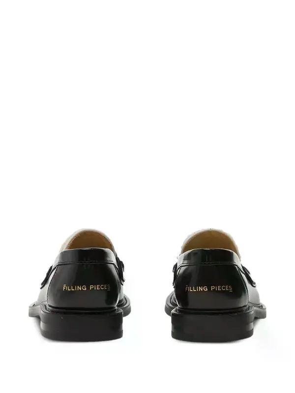 Filling Pieces Embroidered Chain Loafers