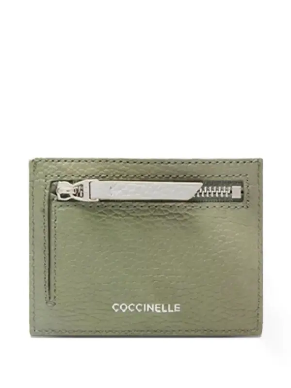 COCCINELLE Loreen Monogram-pattern Card Holder - Green