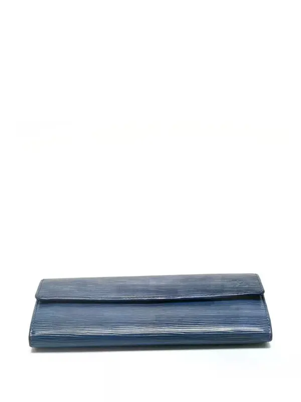 LOUIS VUITTON Sarah Leather Wallet - Blue