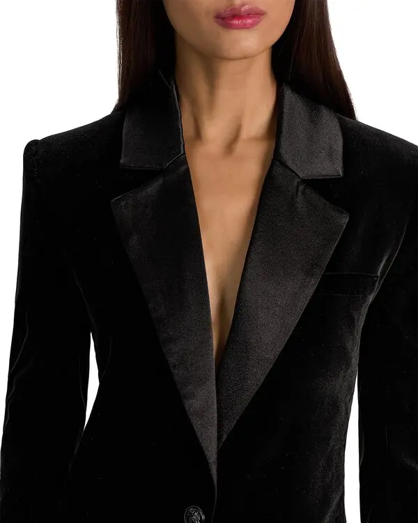 Alice + Olivia Silas Slim Blazer - Black