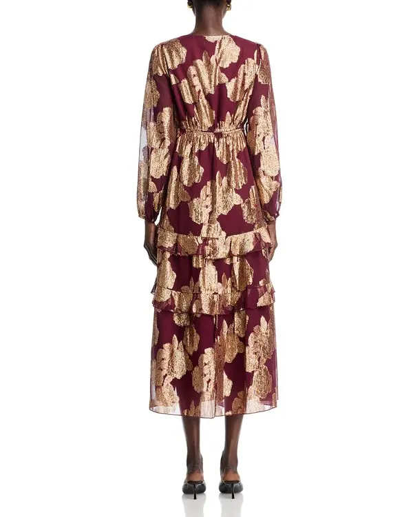 KOKO + MASON V Neck Ruffled Dress