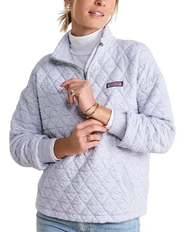 Vineyard Vines Quilted Quarter Zip Sweatshirt