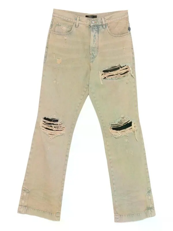 Amiri Ripped Jeans - Neutrals
