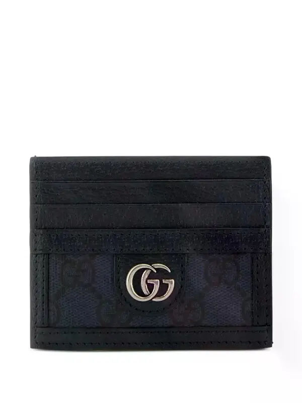 Gucci Ophidia Gg Supreme Leather Card Holder - Blue