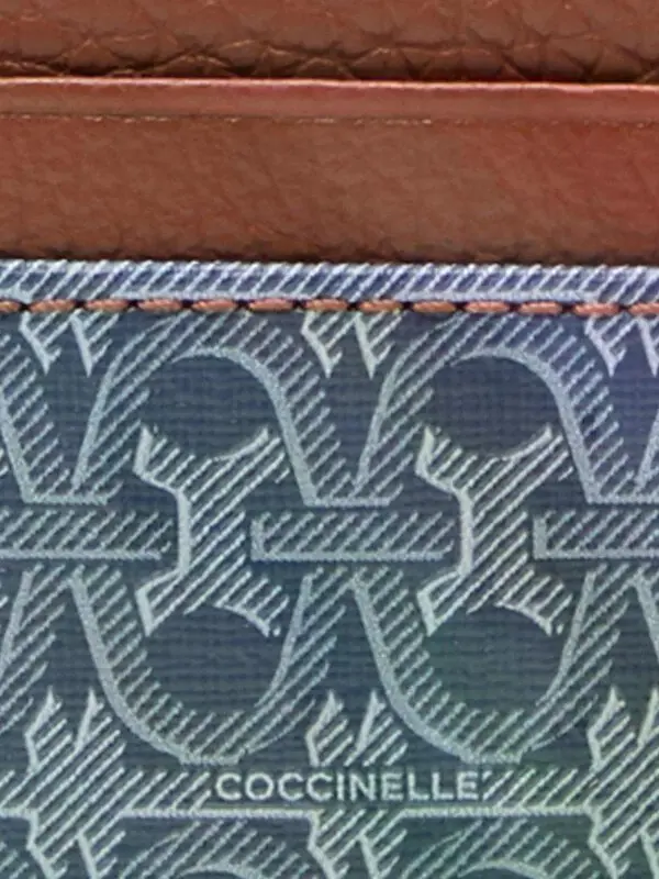 COCCINELLE Loreen Monogram Card Holder - Blue