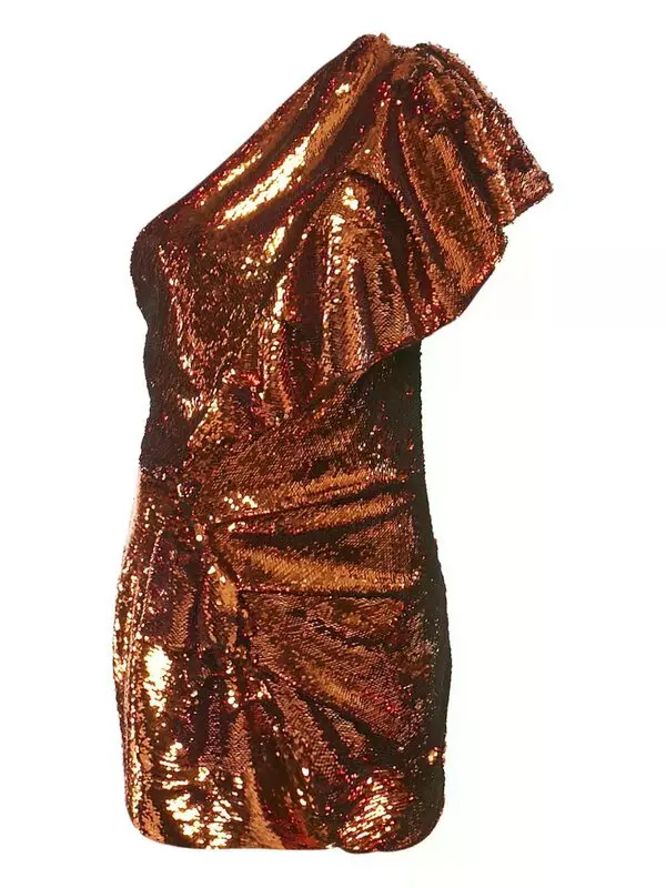 Alexandre Vauthier Sequin-embellished One-shoulder Mini Dress