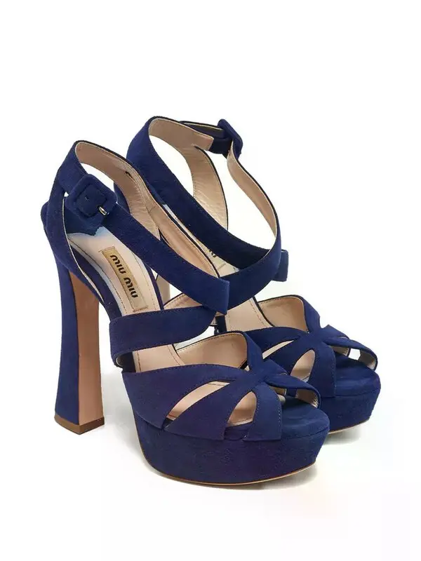Miu Miu Suede Platform Sandals