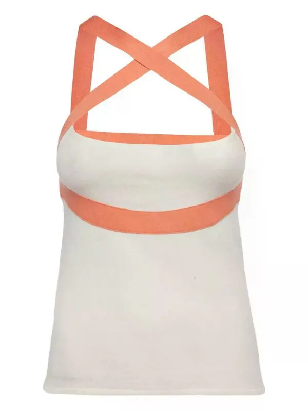 Valentino Garavani Top With Criss-cross Back Straps