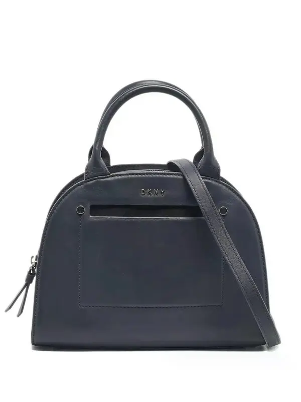 Dkny Leather Logo-detail Tote Bag