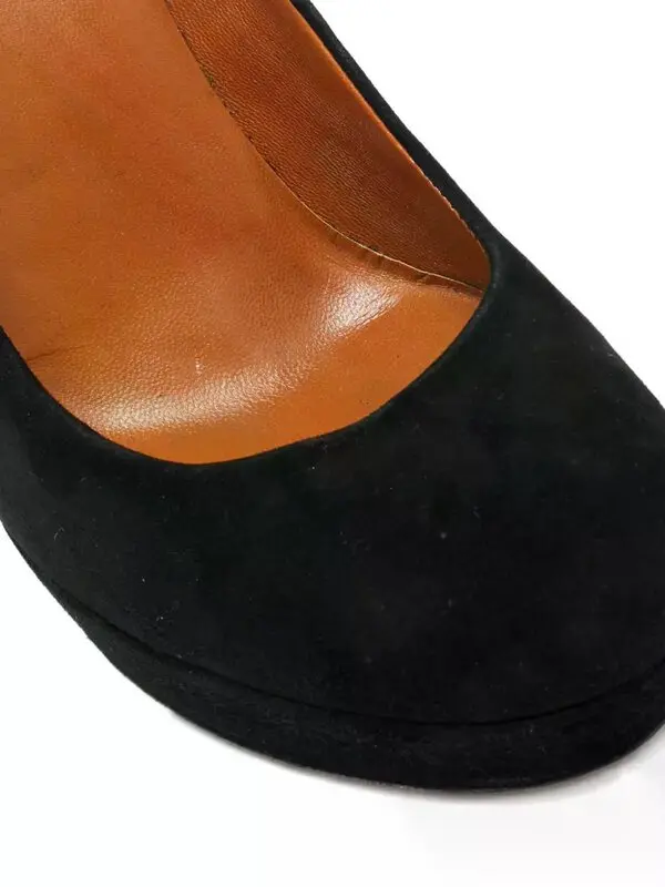 Gucci Suede Platform Heeled Pumps