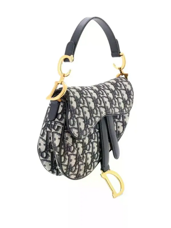 Dior Saddle Handbag Oblique Canvas Mini Shoulder Bag