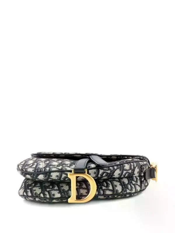 Dior Saddle Handbag Oblique Canvas Mini Shoulder Bag