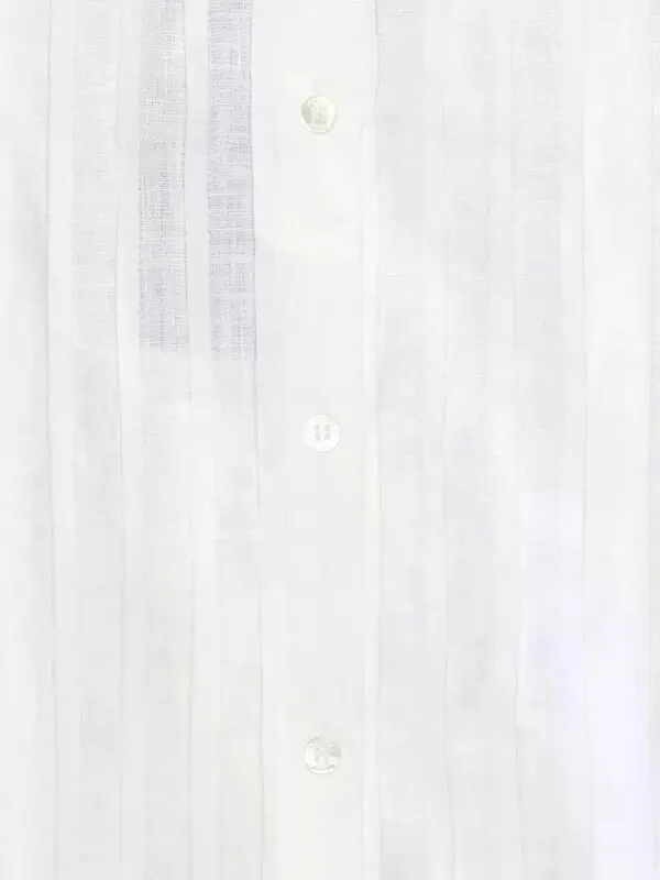 Marina Rinaldi Lace-trim Linen Shirt