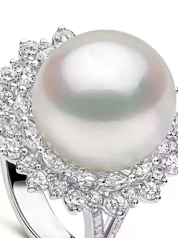 Yoko London Duchess Diamond And Pearl Ring
