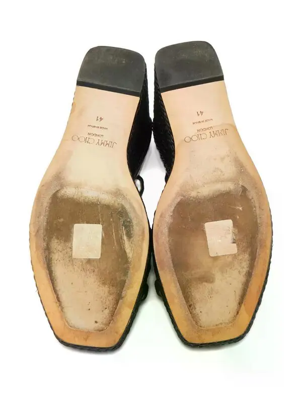 JIMMY CHOO Caged Suede Wedge Sandals
