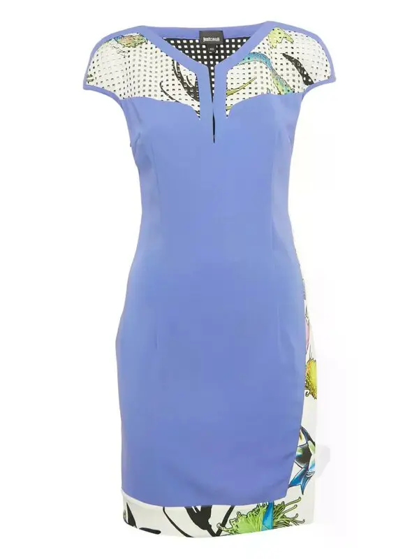 Just Cavalli Perforated-detail Dress
