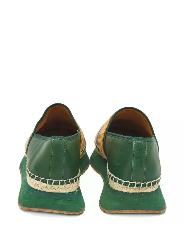 Tory Burch Knit Leather Espadrilles
