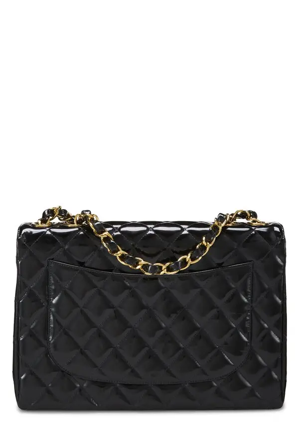 Chanel Quilted Patent Half Flap