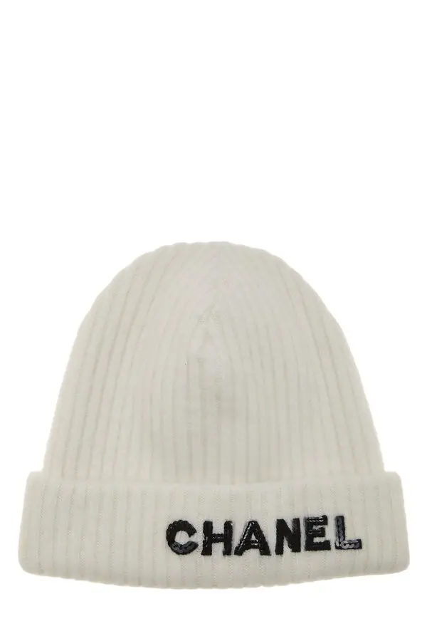 Chanel Cashmere Beanie - Cream