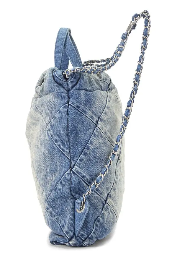 Chanel Quilted Denim 22 Backpack