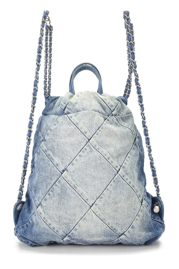 Chanel Quilted Denim 22 Backpack