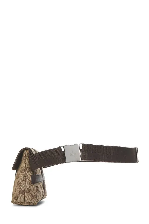 Gucci Original Gg Buckle Flap Belt Bag
