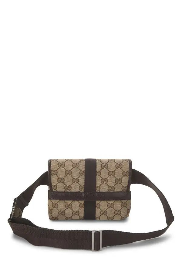 Gucci Original Gg Buckle Flap Belt Bag