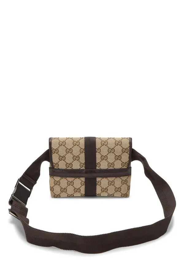 Gucci Original Gg Buckle Flap Belt Bag
